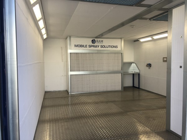 Mobile Shipping Container Spray Booth - RAM Environmental - specialists ...